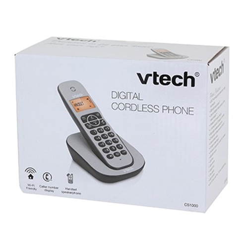 טלפון דק שחור Vtech דגם CS1000 VTECH 317993- P1000