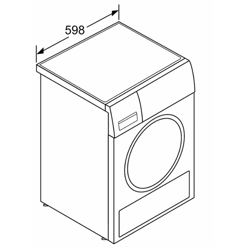 מייבש כביסה 9 ק"ג קונסטרוקטה Constructa CWK7G590IL 813043- P1000
