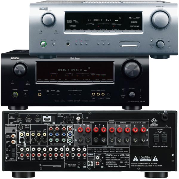 רסיבר קולנוע ביתי 7.1 ערוצים DENON AVR-1709 103834- P1000
