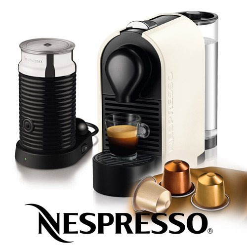 מכונת אספרסו ומקציף Nespresso C50 לבןמכונת אספרסו ומקציף Nespresso C50 ...