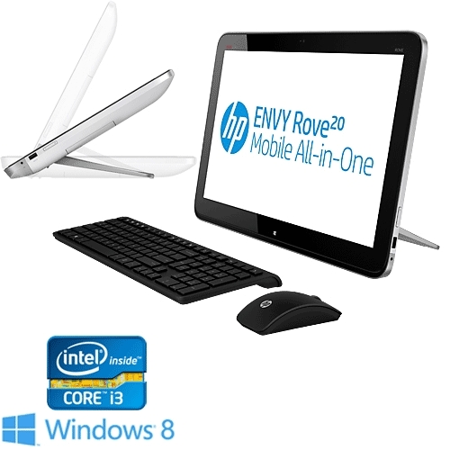 מחשב "20 HP ENVY Rove 20-k000ej Mobile AIOמחשב "20 HP ENVY Rove 20 ...