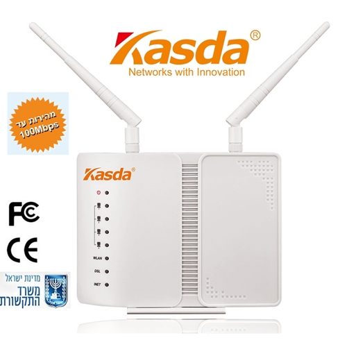מודם משולב ראוטר לתשתיות בזק Kasda KW5212 VDSL 210909- P1000
