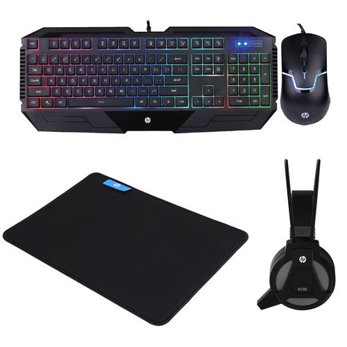 ערכת גיימינג HP סט מקלדת ועכבר גיימינג עם תאורהערכת גיימינג HP סט מקלדת ...