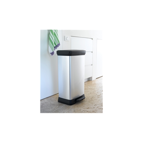 פח דקו 50 CURVER DECO BIN כסוף כתרפח דקו 50 CURVER DECO BIN כסוף כתר ...