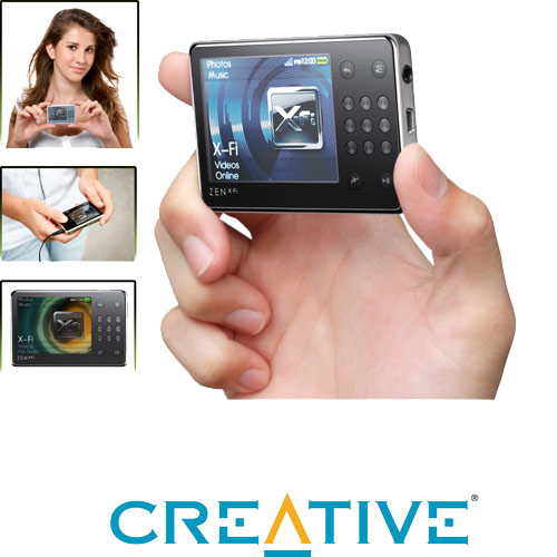 נגן MP4 בנפח 8GB דק וקל CREATIVE ZEN X-FIנגן MP4 בנפח 8GB דק וקל ...